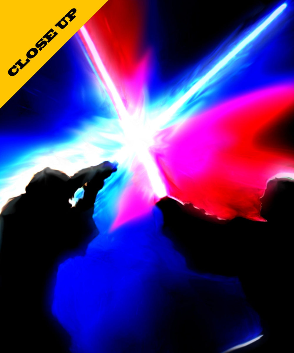 Force Inspired Movie Poster - Star Wars Light Side VS Dark Side Abstra ...